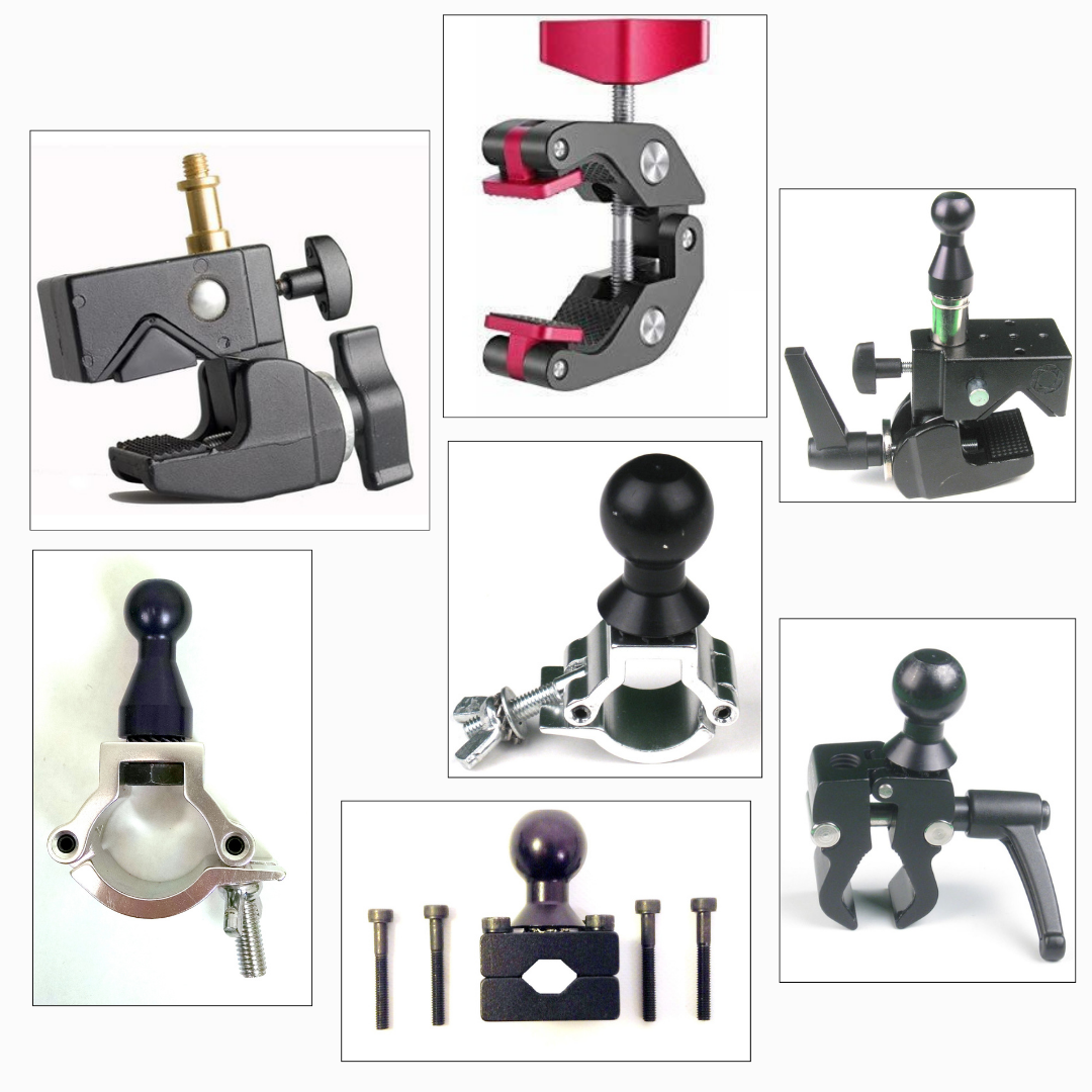 Choice of Clamps & Bases for any mount – Inclusive Inc