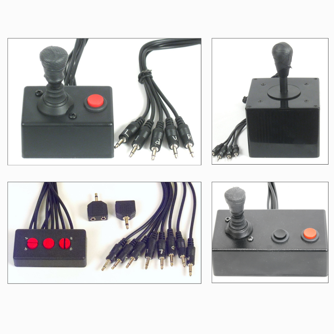 Digital 4-way Joysticks with (5) 3.5 mm plugs for Xbox Adaptive Game C ...